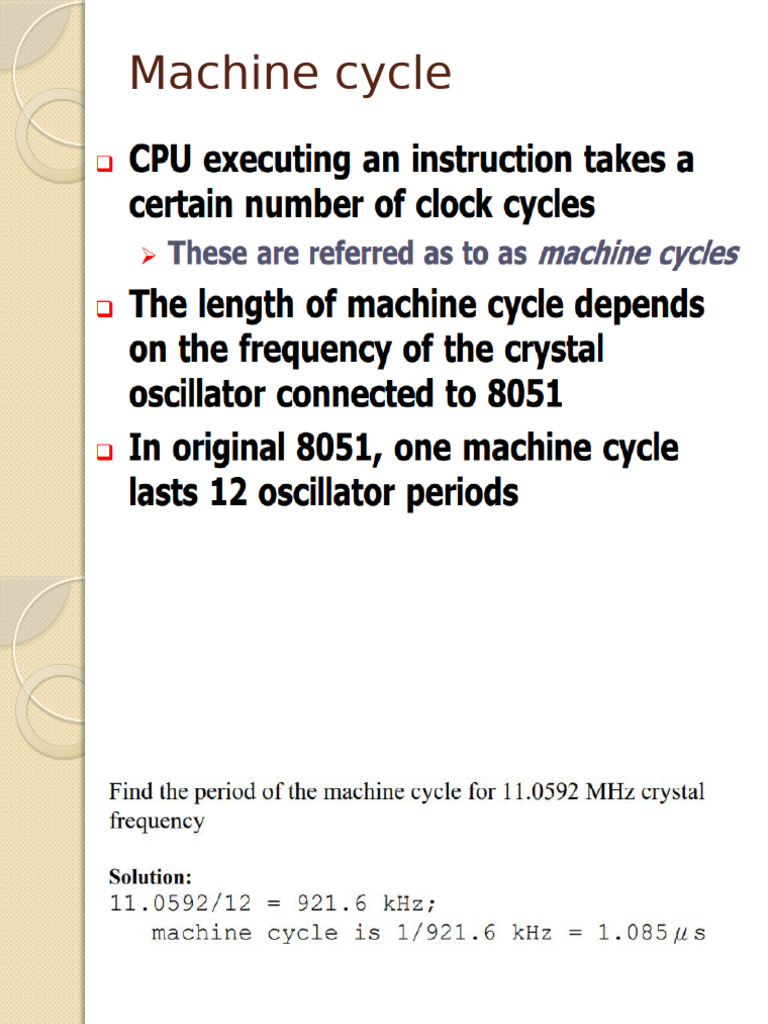 3.6 Machine Cycle | PDF