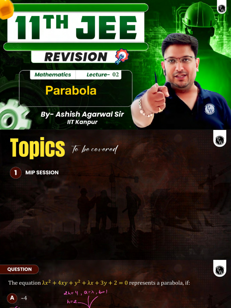 Parabola 02 - Class Notes | PDF