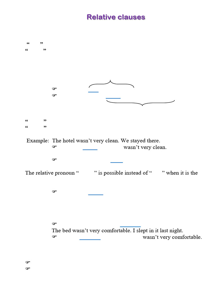 Relative Clauses Edited | PDF | Linguistic Typology | Grammar