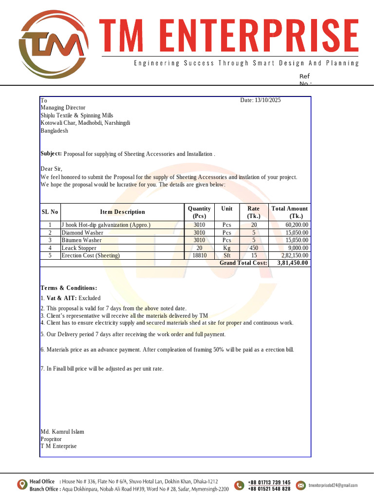 TM Letter Head Final (2) | PDF