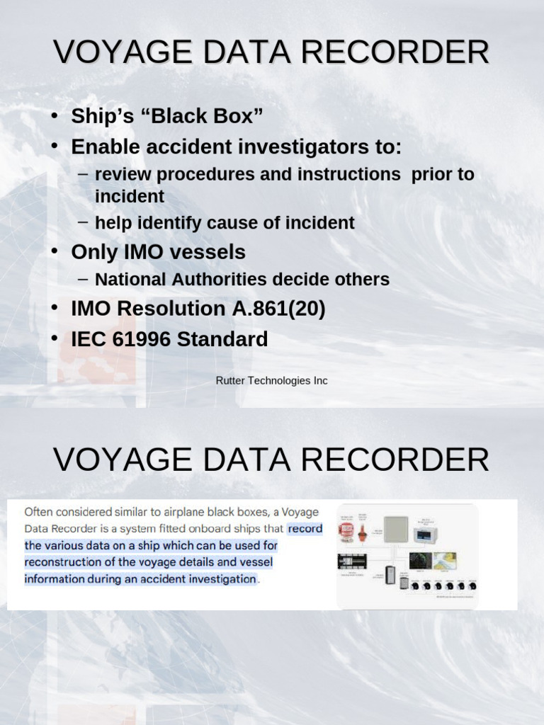 1- VDR IMO-Survey Requirements Rev3 | PDF | Radar | Global Positioning ...