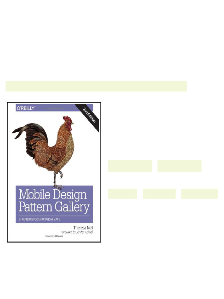 Mobile Design Pattern Gallery UI Patterns for Smartphone Apps Second ...