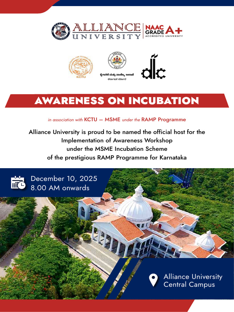 MSME Incubation Awareness Workshop | PDF | Startup Company | Small ...