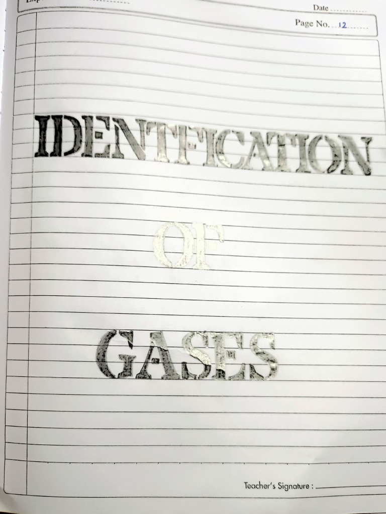 Identification of gases class 9 | PDF | Chemical Compounds | Chemical ...