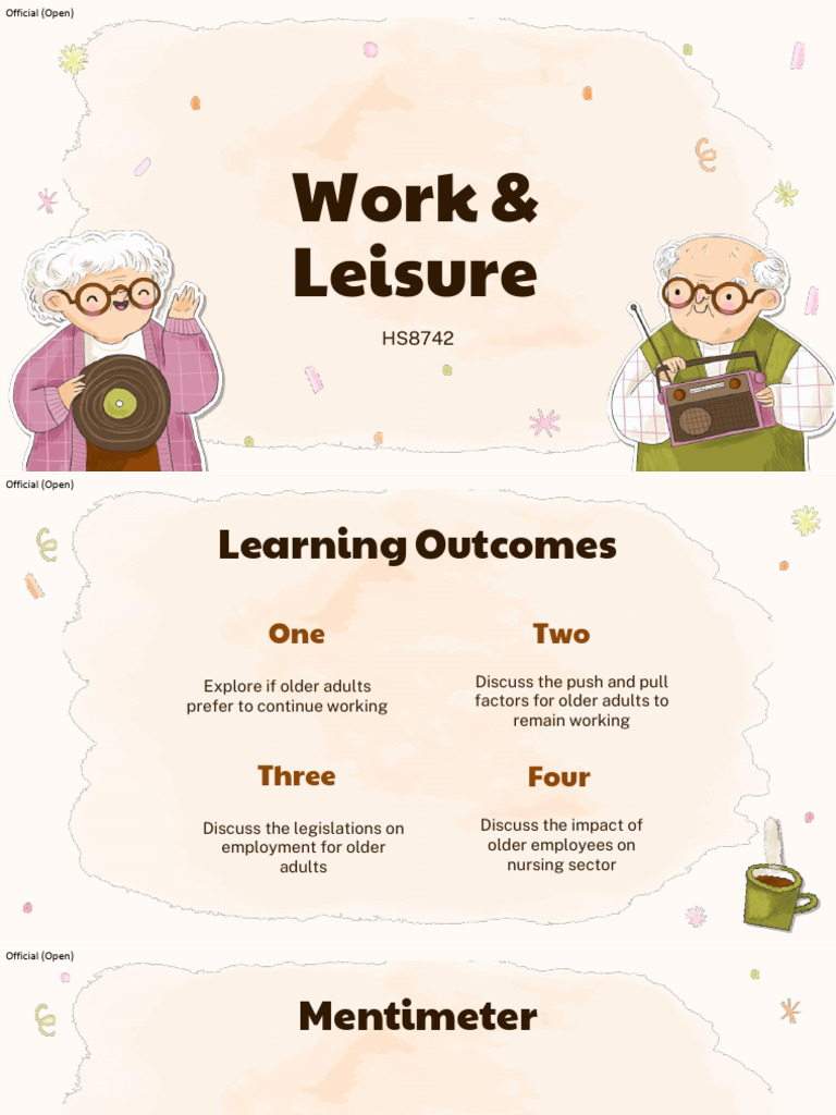 Work and Leisure | PDF