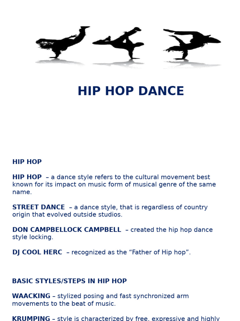 Overview of Hip Hop Dance Styles | PDF