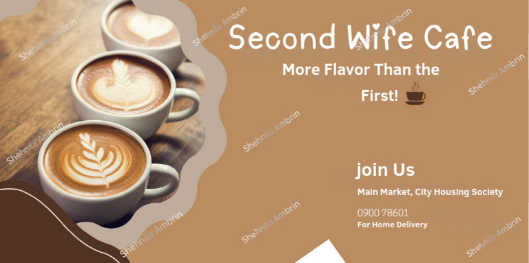 Second Wife Cafe: Flavorful Dining Experience | PDF