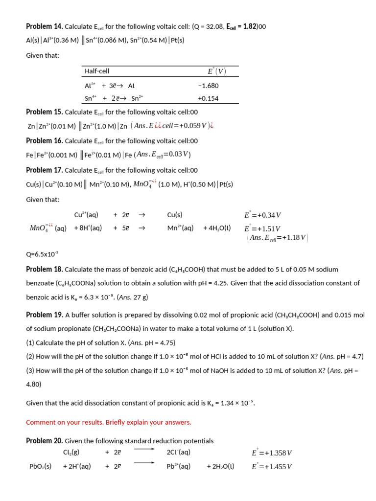 Final Exam Review (Tt) (1) | PDF | Ph | Analytical Chemistry