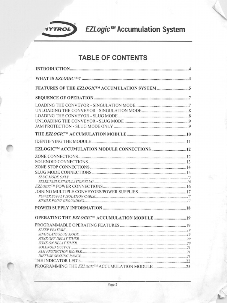 Ez Logic Zone Photoeye Zone Control | PDF