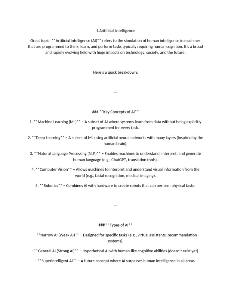 Artificial Intelligence | PDF | Artificial Intelligence | Intelligence (AI) & Semantics