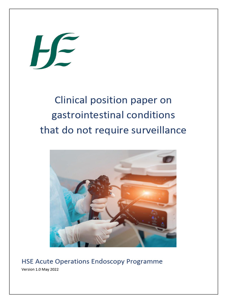 Clinical Position Paper On Gastrointestinal Conditions That Do Not ...