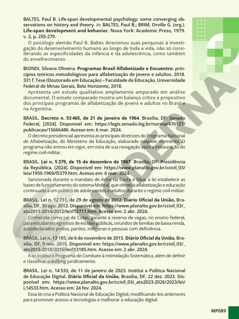 Nova EJA MODERNA - Leitura e Escrita - 2º Segmento_Parte91 | PDF | Brasil