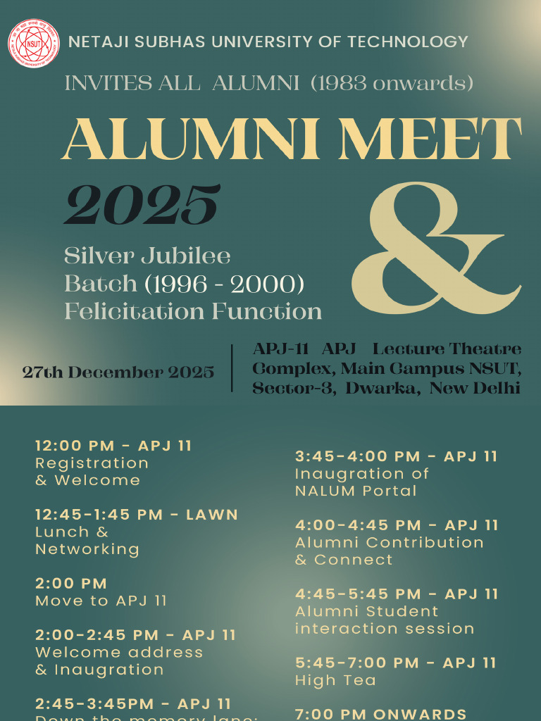 Alumni Meet 2025 E Invite | PDF
