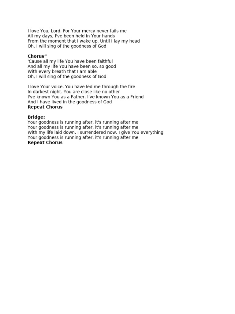 Godness of God | PDF