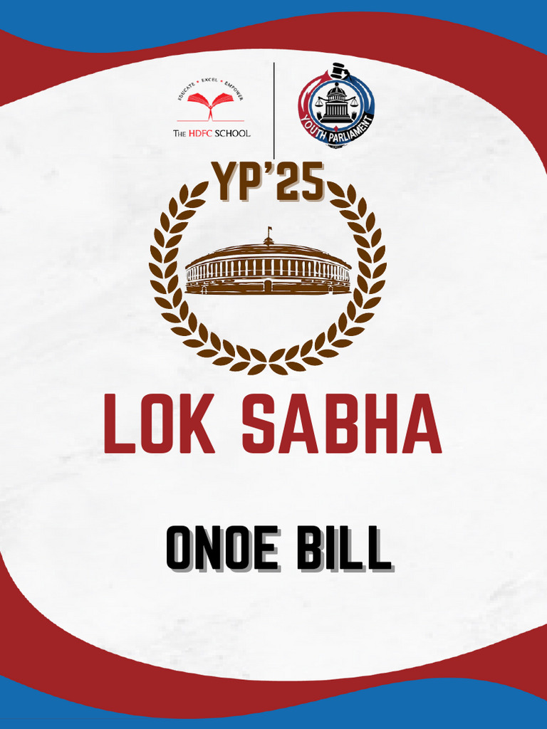 Lok_Sabha ONOE Bill | PDF | Ratification | Statutory Law
