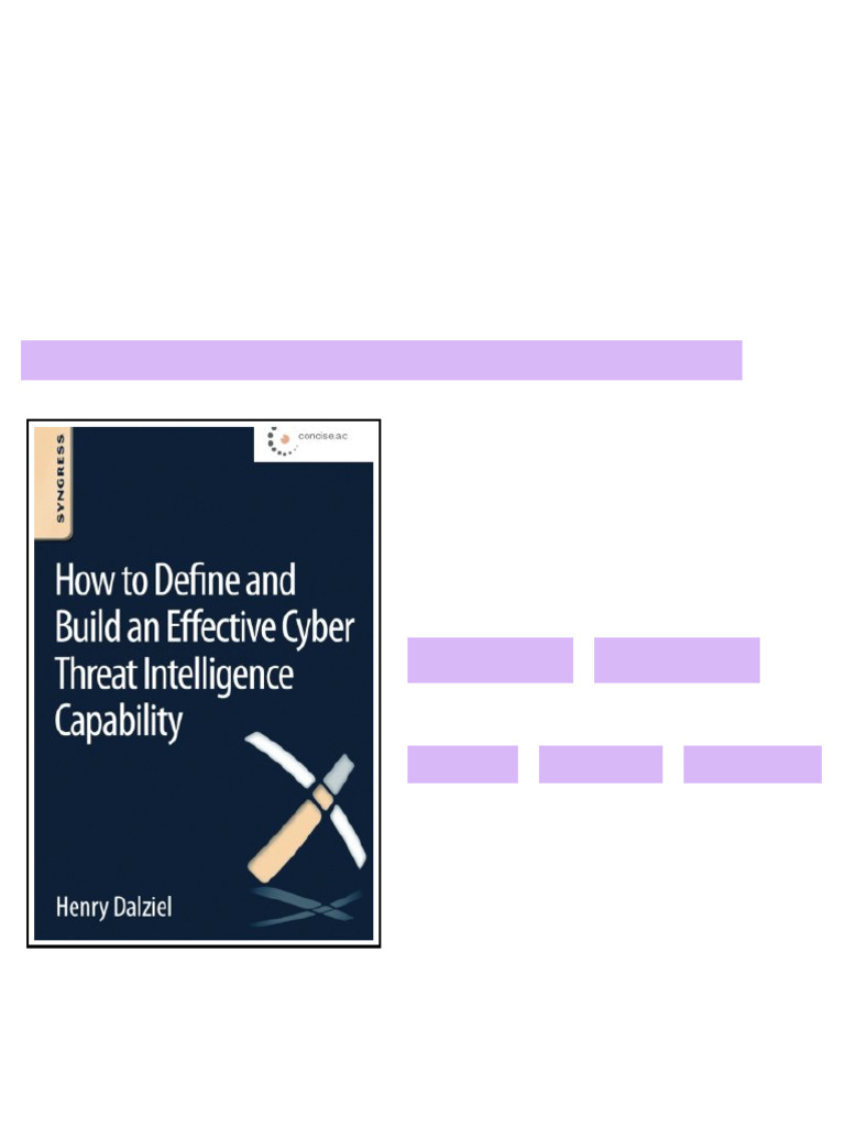 (Ebook) How to Define and Build an Effective Cyber Threat Intelligence ...