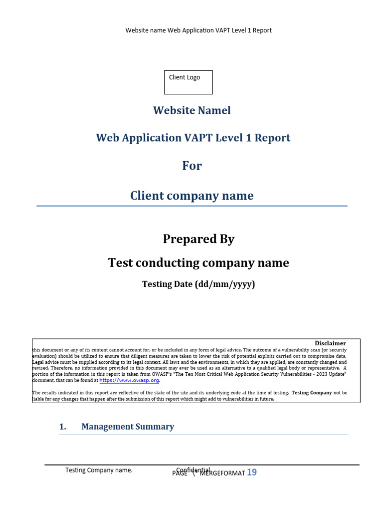 Testing Phase 1 Report[1] | PDF | Computer Security | Security