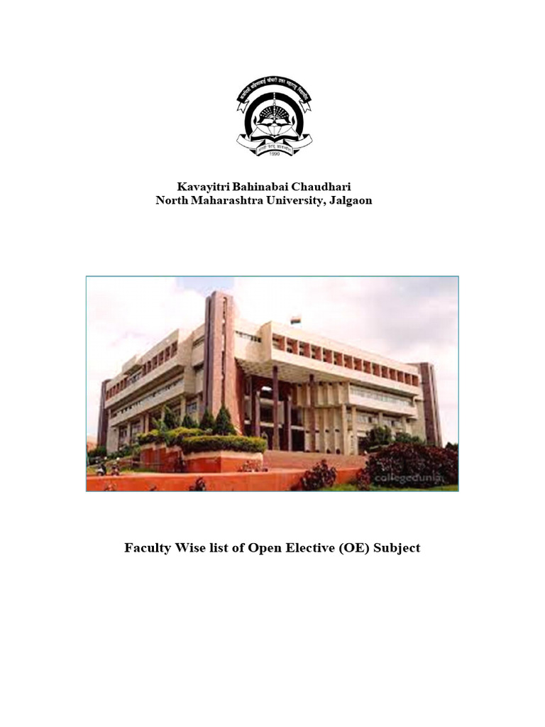 2025-26 Open Elective Subjects | PDF | Science