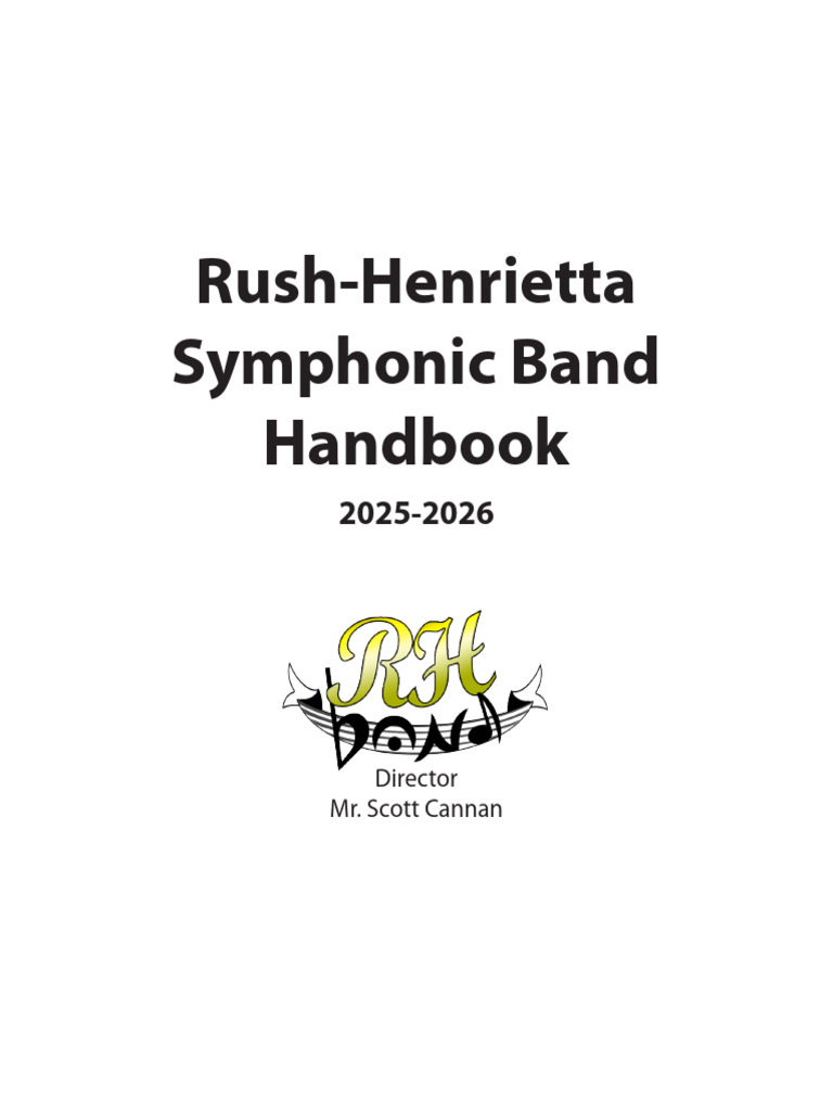 RH Band Syllabus - Handbook 25-26 | PDF | Brass Instruments