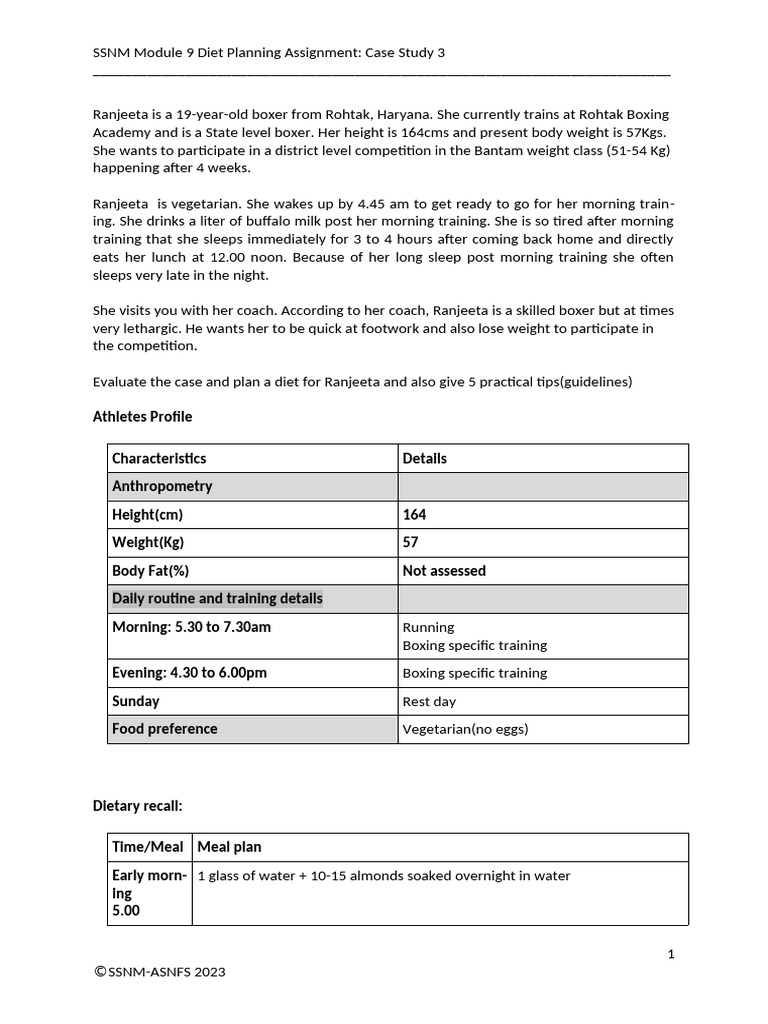 Case Study 3 | PDF | Dietary Supplements | Diet (Nutrition)