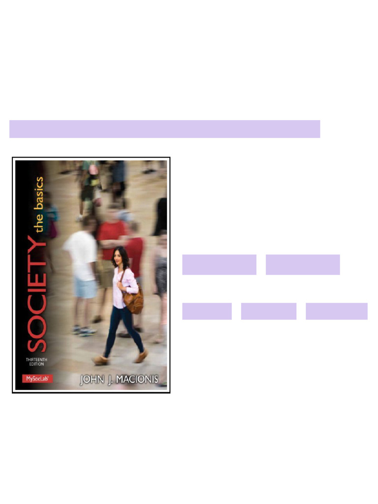 Society The Basics Macionis 13th Edition Test Bank - test bank and ...