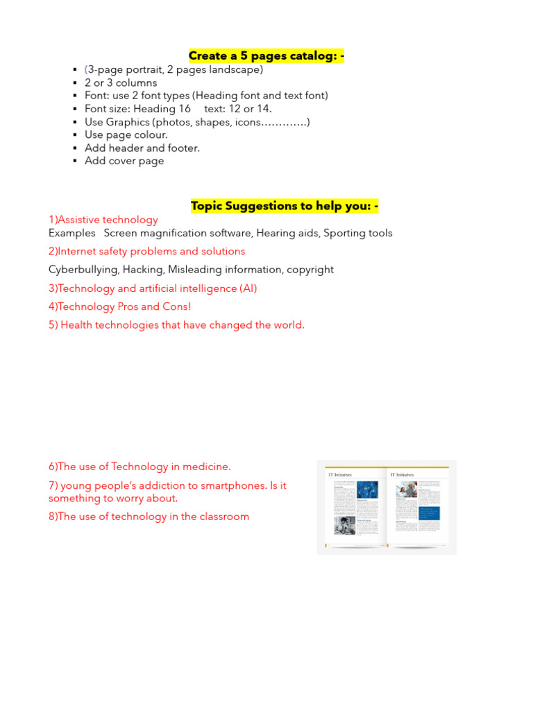 5-Page Catalog Design Guidelines | PDF