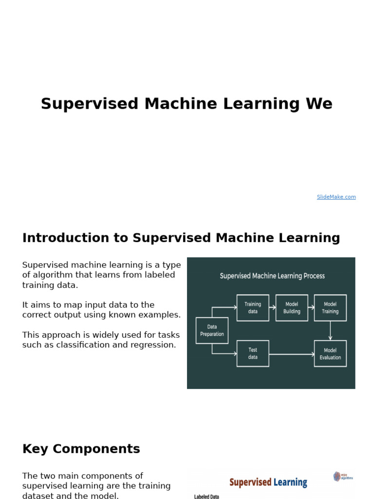 Supervised Machine Learning We | PDF
