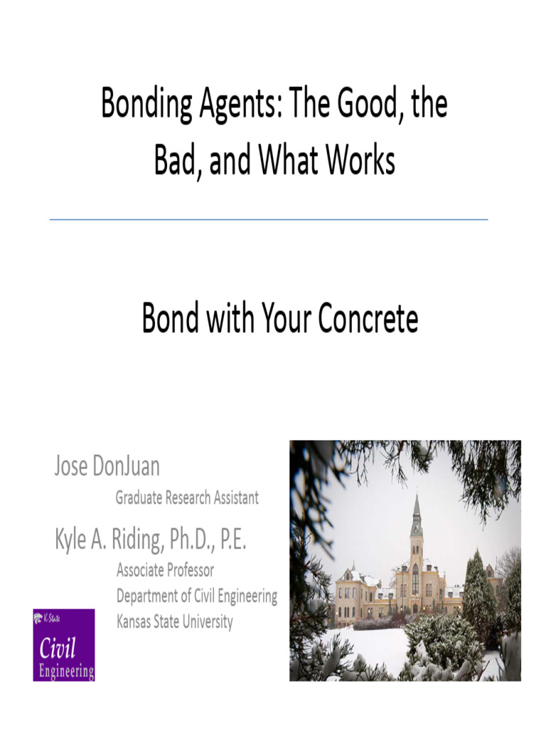 Evaluation of Bonding Agent Application on Concrete Patch KAR | PDF ...