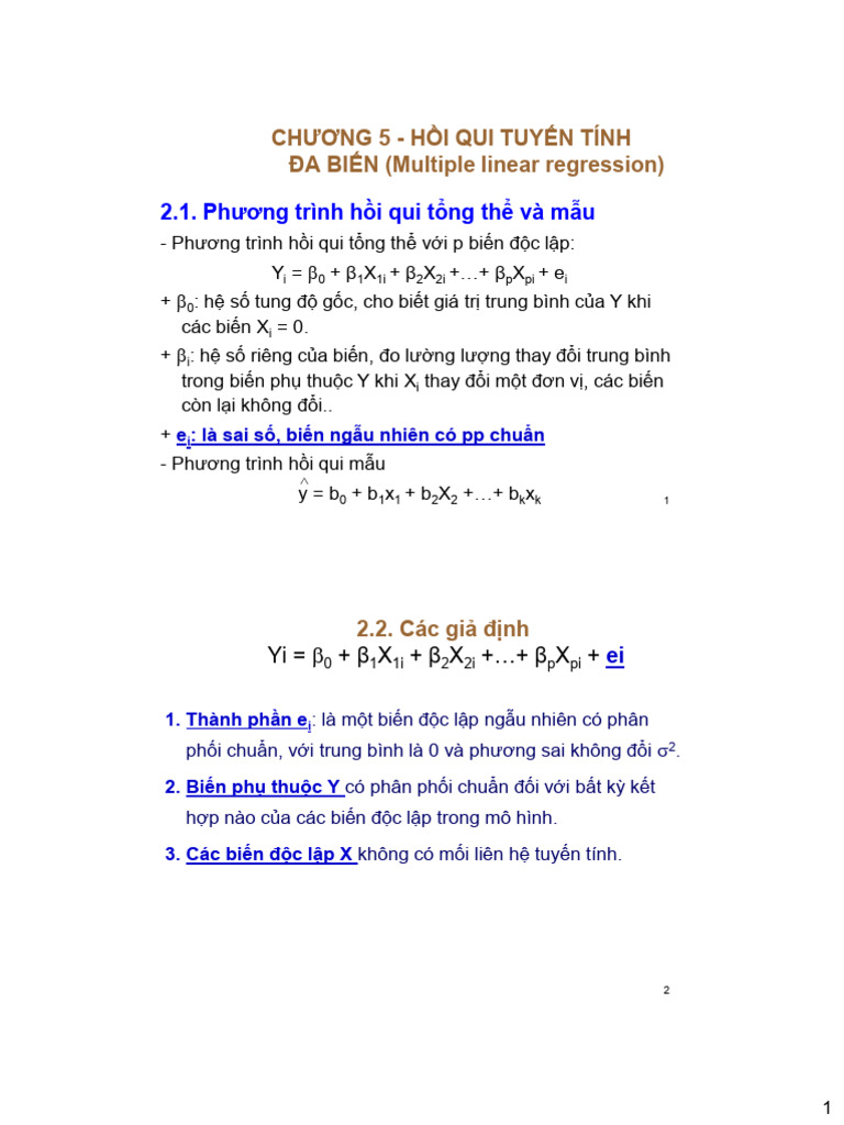 Hoi qui tuyen tinh đa biến-CQ Nam- Nen trang | PDF