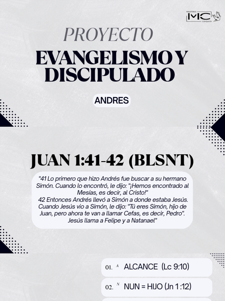 Evangelismo y Discipulado (1) | PDF