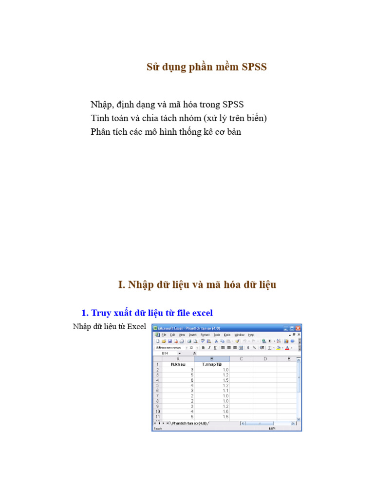01 - Sử Dụng SPSS-Nen Trang (1) | PDF