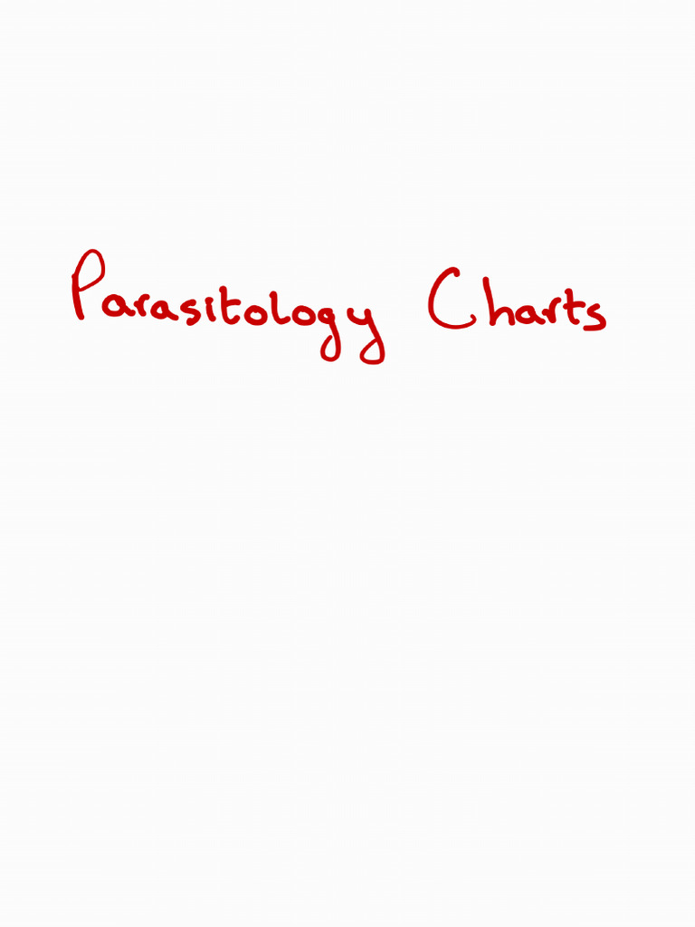 Parasitology Charts With Answers_230219_113713 (1) | PDF