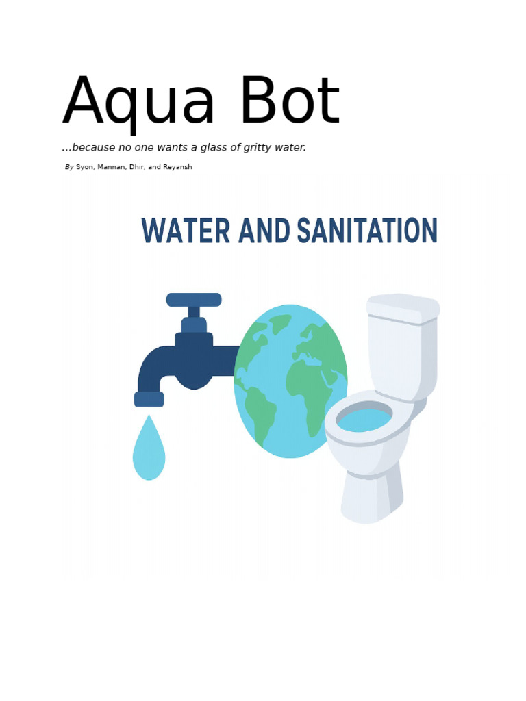Aqua Bot: Free Clean Water Solution | PDF