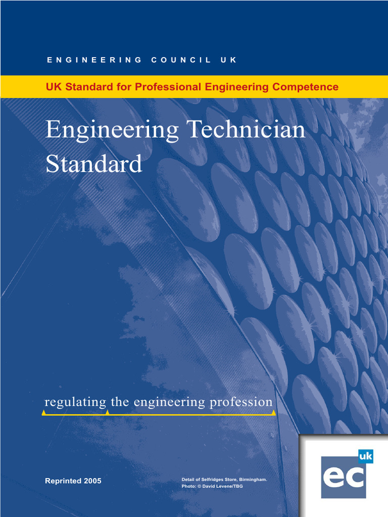 Engineering Technician Standard | PDF