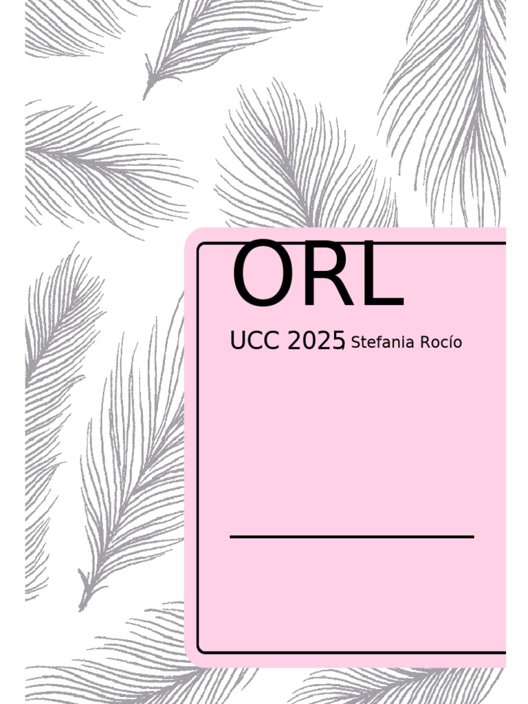 Resumen Orl Completo | PDF | Alergia | Enfermedades y trastornos