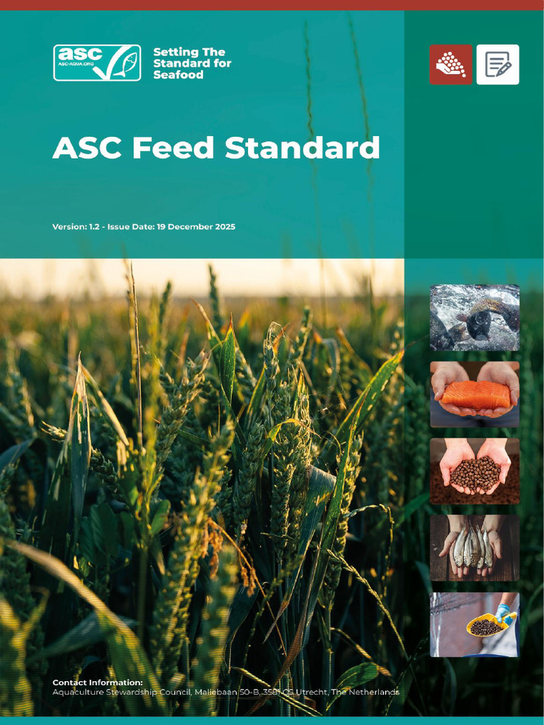 ASC Feed Standard Version 1.2 Overview | PDF | Sustainability ...