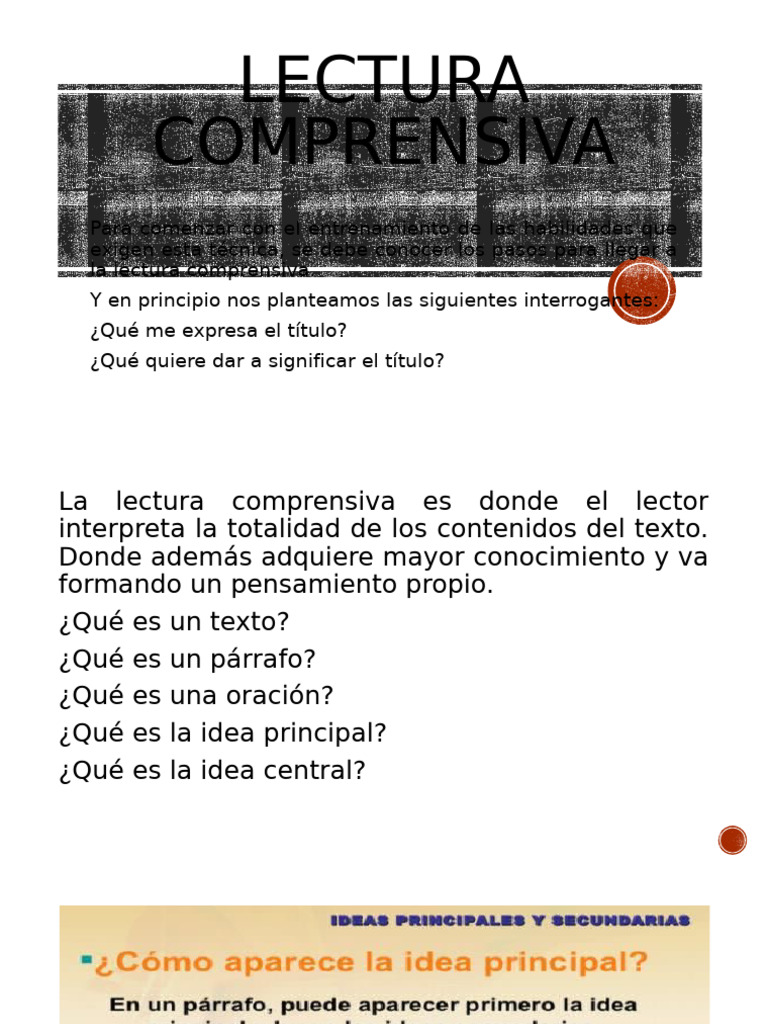Guía para la Lectura Comprensiva | PDF