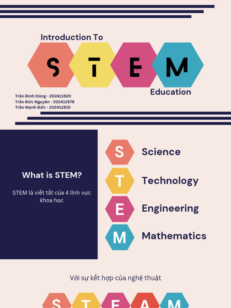 Introduction To STEM Education Presentation in Colorful Graphic Style | PDF
