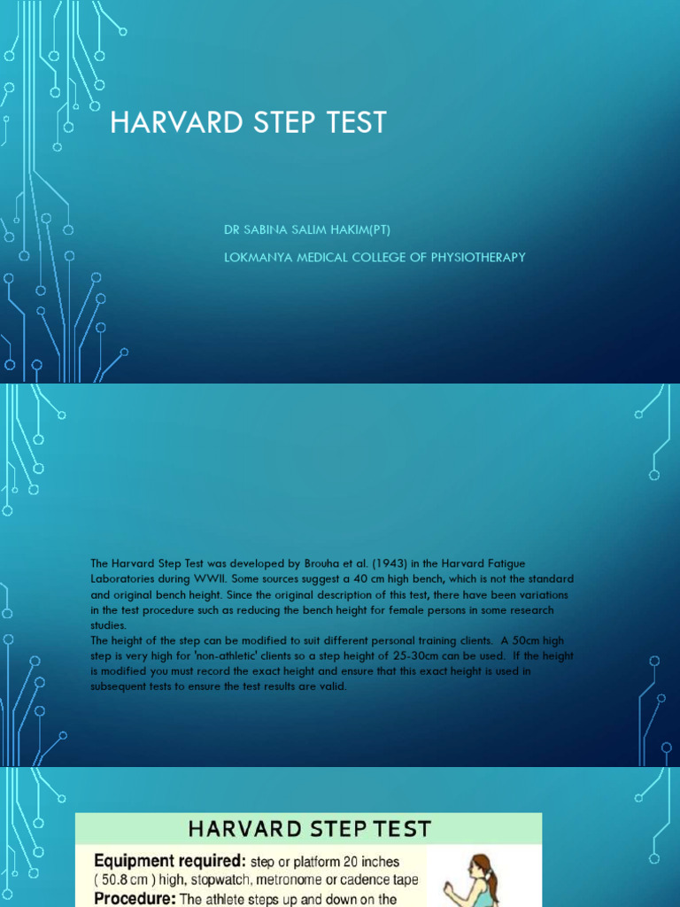 Harvard Step Test | PDF