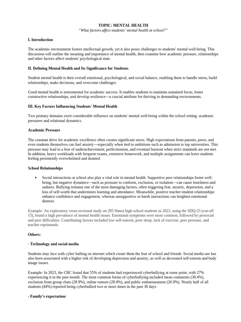 Bài Report Project | PDF | Mental Health | Anxiety