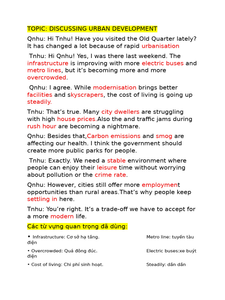 Topic Speaking Unit 4 | PDF