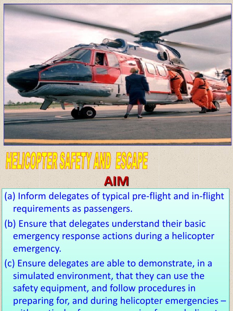 Helicopter Emergency Ditching Training | PDF | Seat Belt | Underwater ...