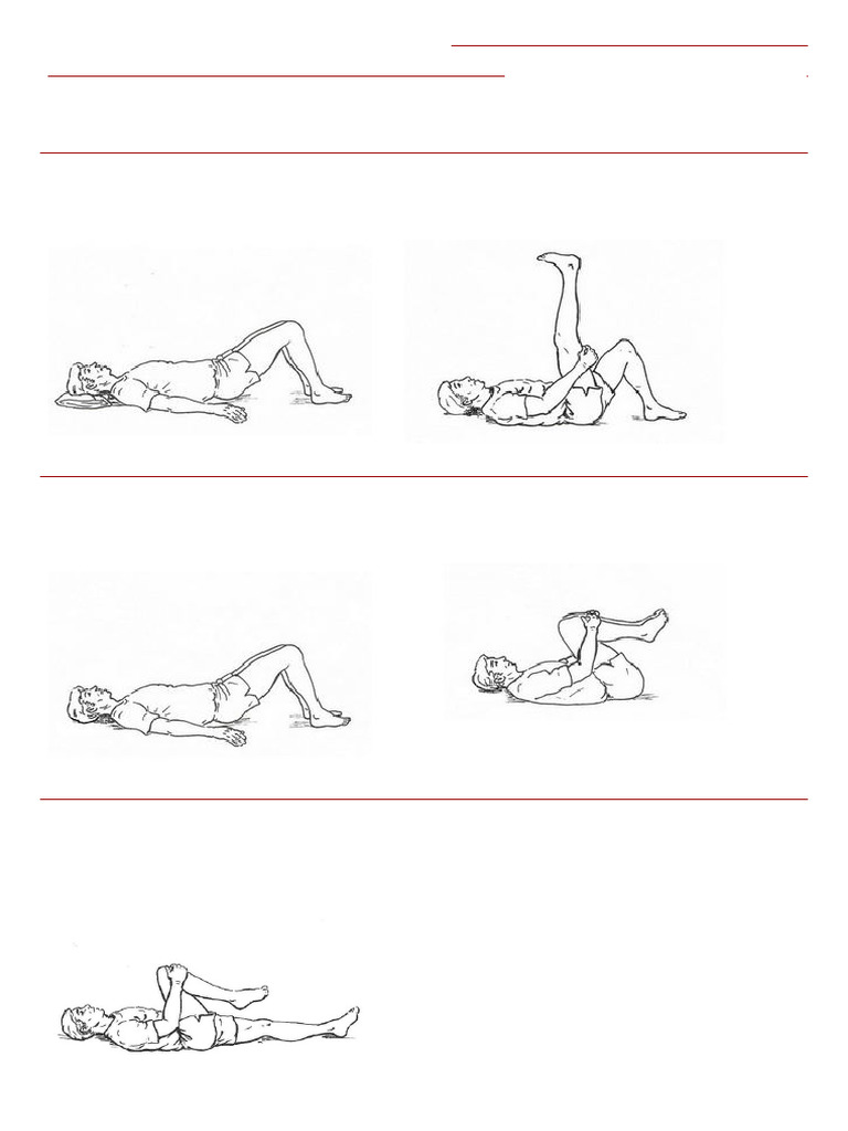 Lumbar Estenosis Ejercicios en Flexion | PDF