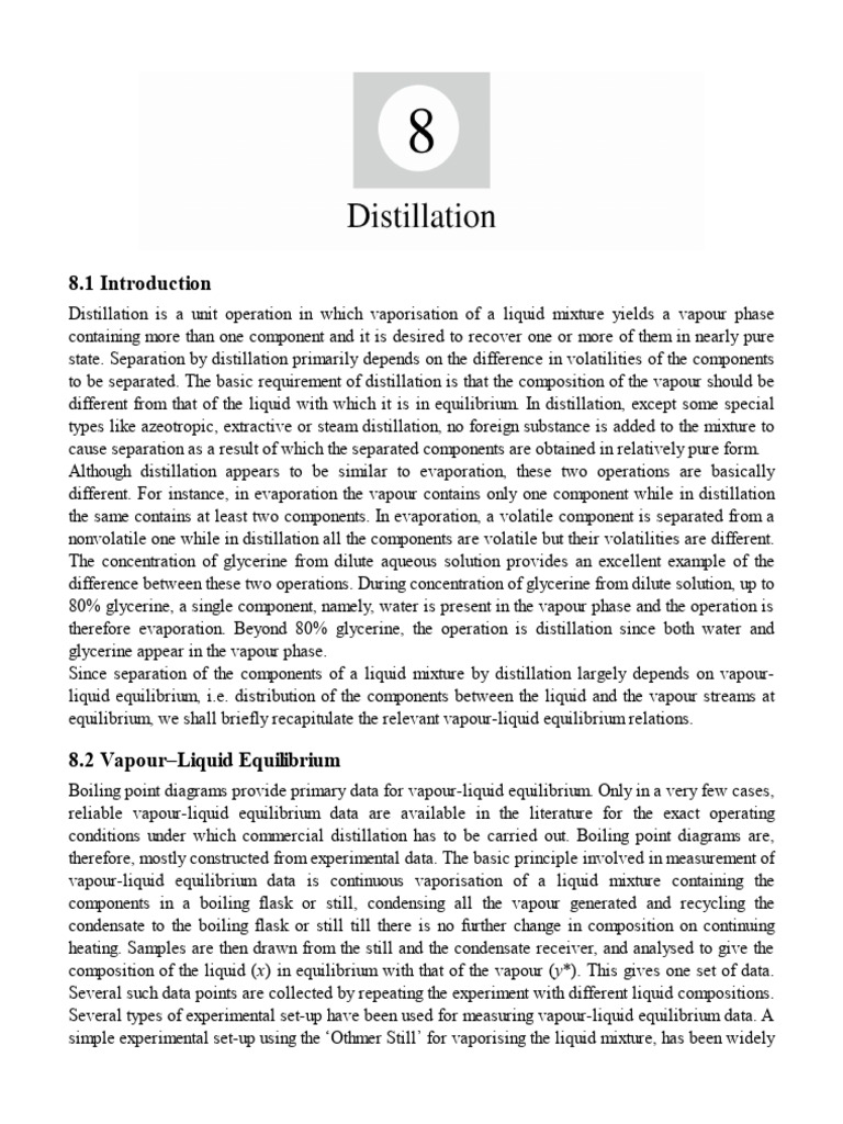 Mass Transfer Principles Operations a.P.sinha (1) Trang 9 | PDF | Distillation | Gases