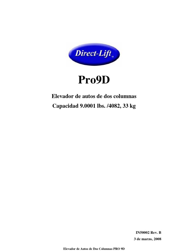 Elevador de Vehiculos | PDF | Ascensor | Perforar