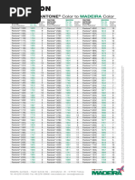 Isacord to Pantone Color Conversion Guide | PDF | Color | Qualia