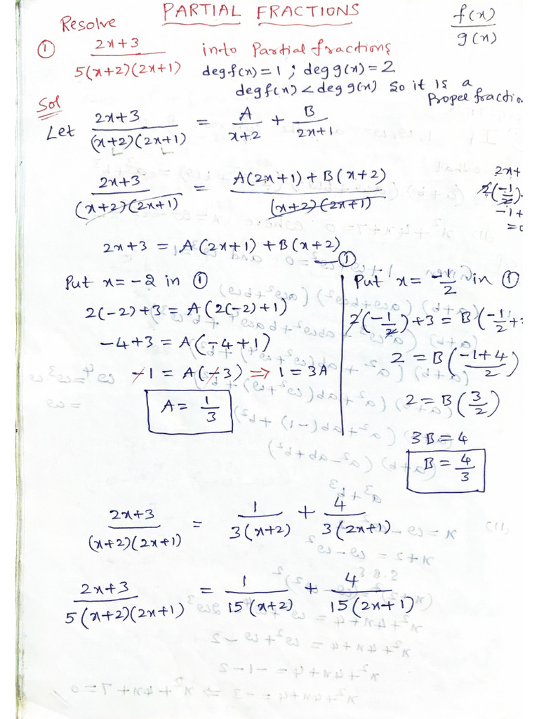 Partial Fractions | PDF