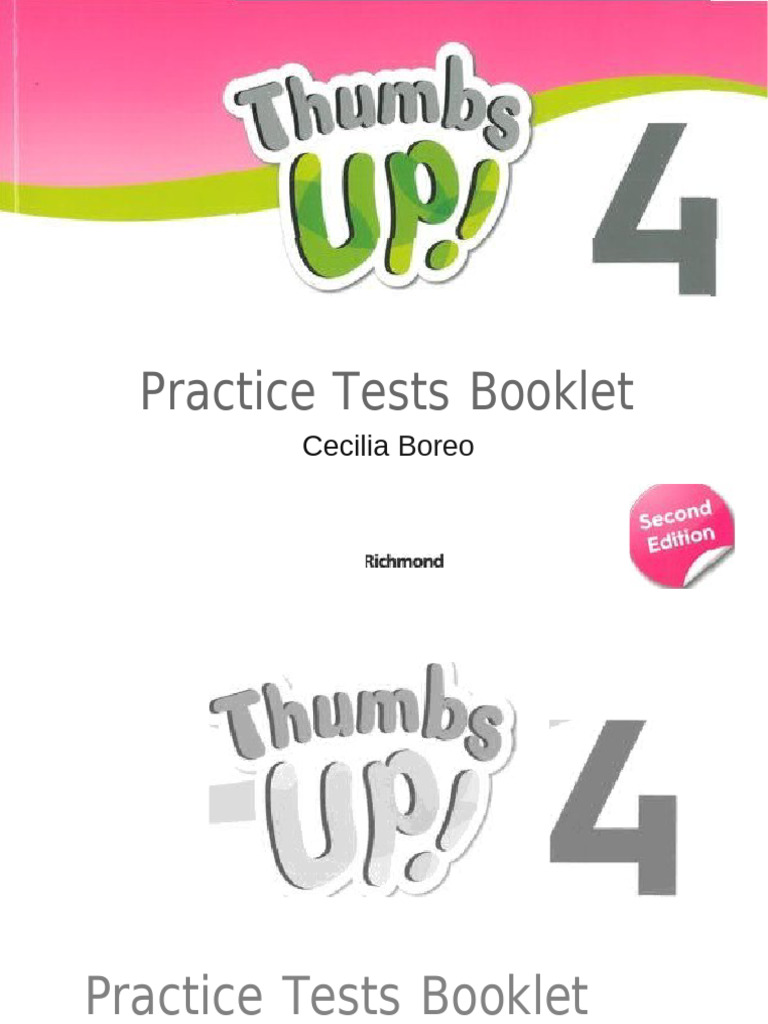 Practice Tests for Thumbs Up 4 | PDF