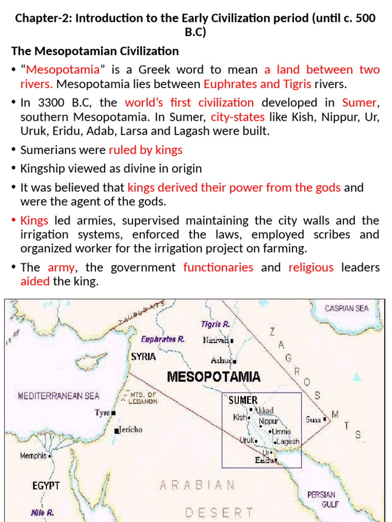 Early Civilizations of Mesopotamia | PDF | Roman Republic | Sumer