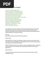 Analysis of Kayo Chingonyi's Poem | PDF
